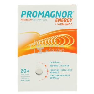 Promagnor Energy 20 Brausetabletten - Magnesium - Pharmacie de Steinfort