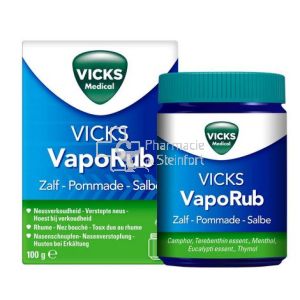 Vicks VapoRub Salbe 100 g - Erkältung · Grippe · Nasen - Pharmacie de ...