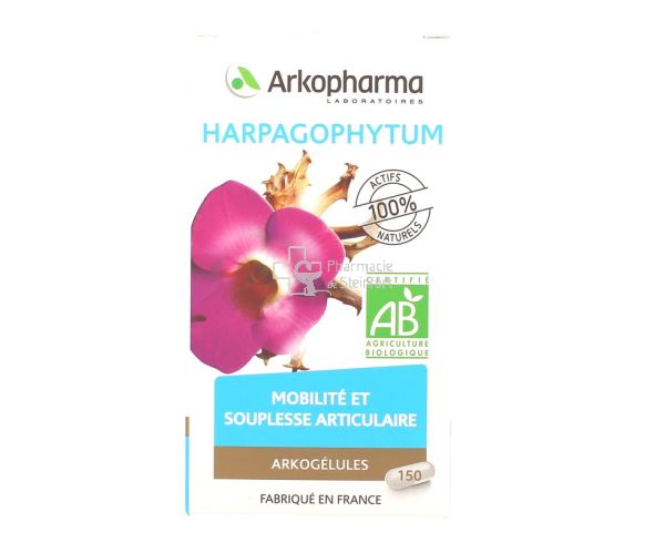 Arkogelules Harpadol Harpagophytum Bio 150 Kapseln - Gelenke - Pharmacie de Steinfort