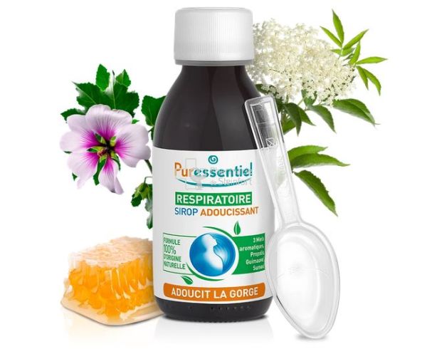 Puressentiel Respiratoire Sirop Adoucissant 3 Miels 125 ml - Sphère ORL ...